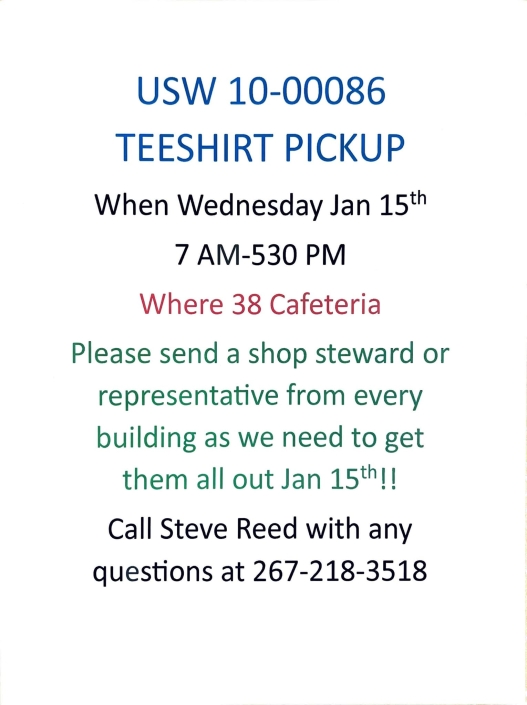 usw t-shirt hand out day – USW Local 10-00086